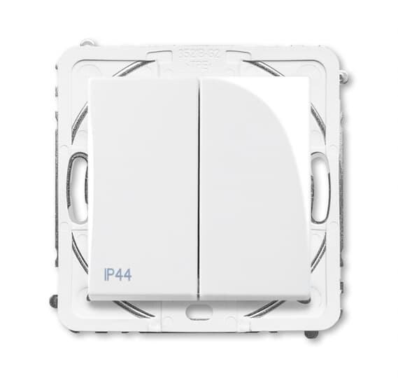 Basic55 Afbryder Krone, mat hvid, IP44 - ABB (2117005307) billigt ...