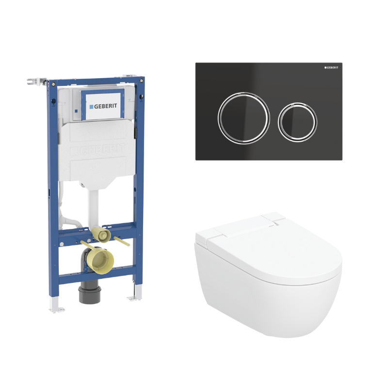 Geberit Duofix 112 cm toiletpakke inkl. Geberit AquaClean Alba ...