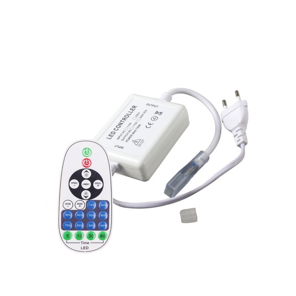 RF Trådløs Timer og Dæmper med Fjernbetjening, 230V (Type X-2), memory ...