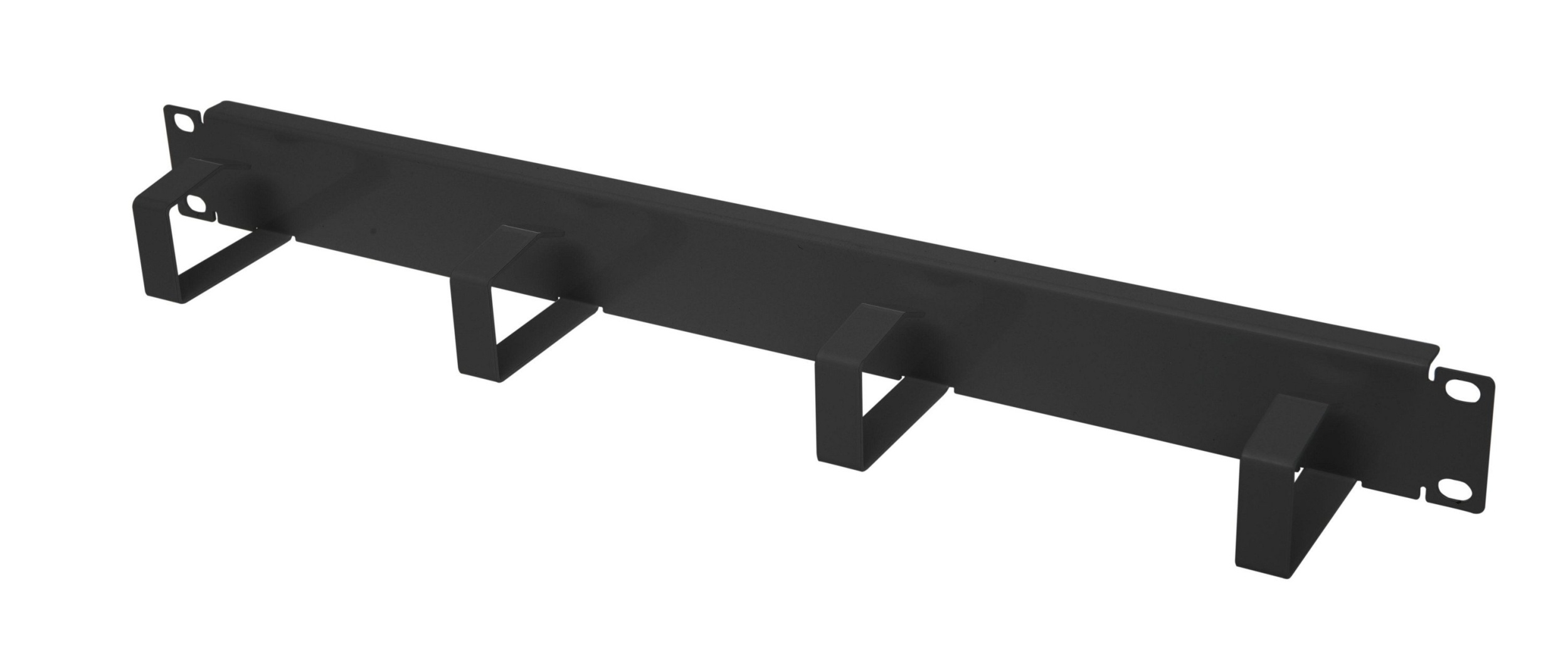 Kabelbakke 19", 1U, Metal, Sort (7812363718) billigt ‒ WATTOO.DK