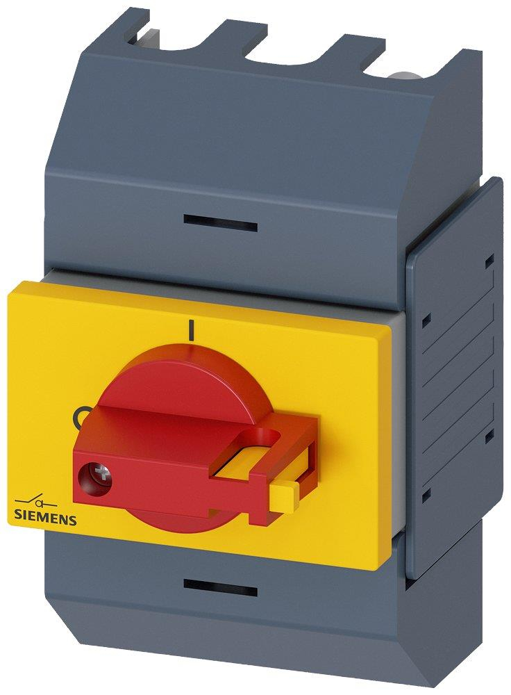 Afbryder 63A 01, 3P, frontbetjent center, boks - Siemens ‒ WATTOO.DK