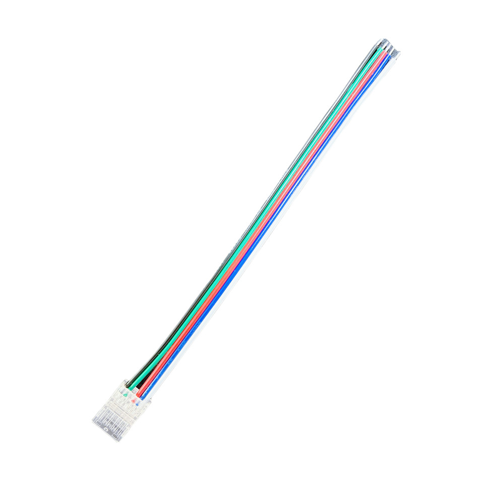 LED strip samler til løse ledninger, 10 mm, RGB+W COB, IP20, 5V-24V ...