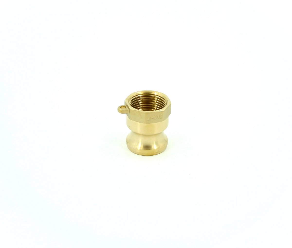 Camlock kobling type A, messing, 4" indvendigt gevind, han ‒ WATTOO.DK