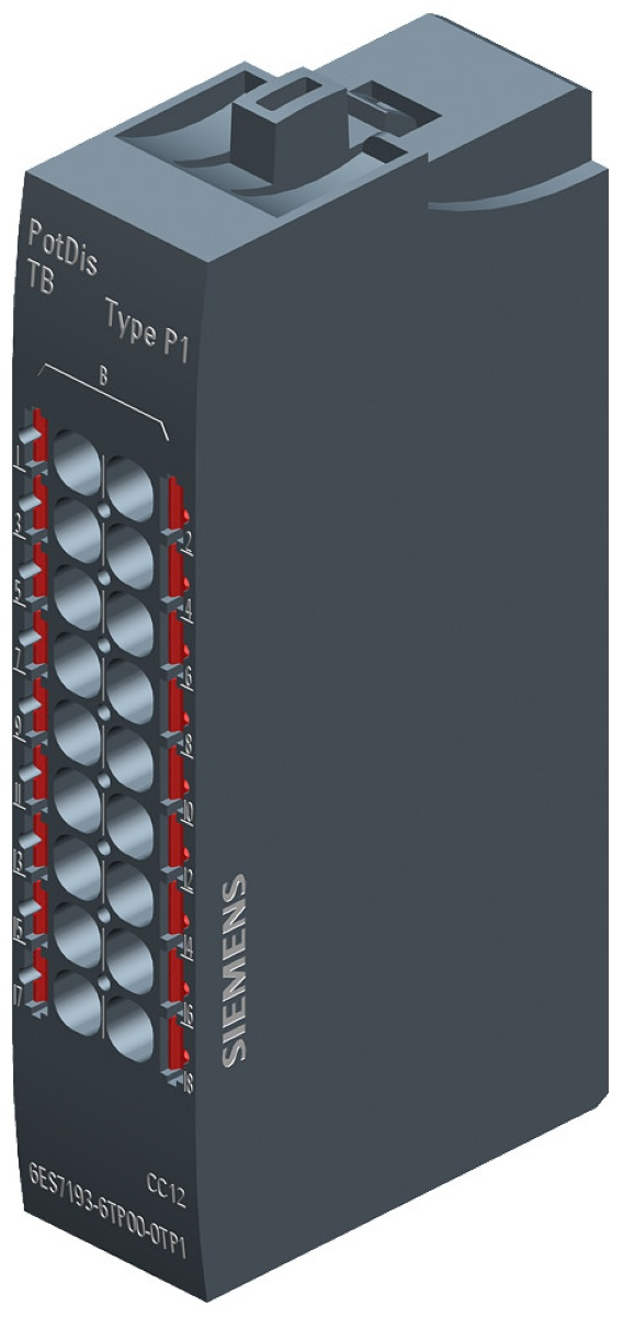 SIMATIC ET 200SP, Potentiale distributørmodul, PotDis-TB-P1-R ‒ WATTOO.DK
