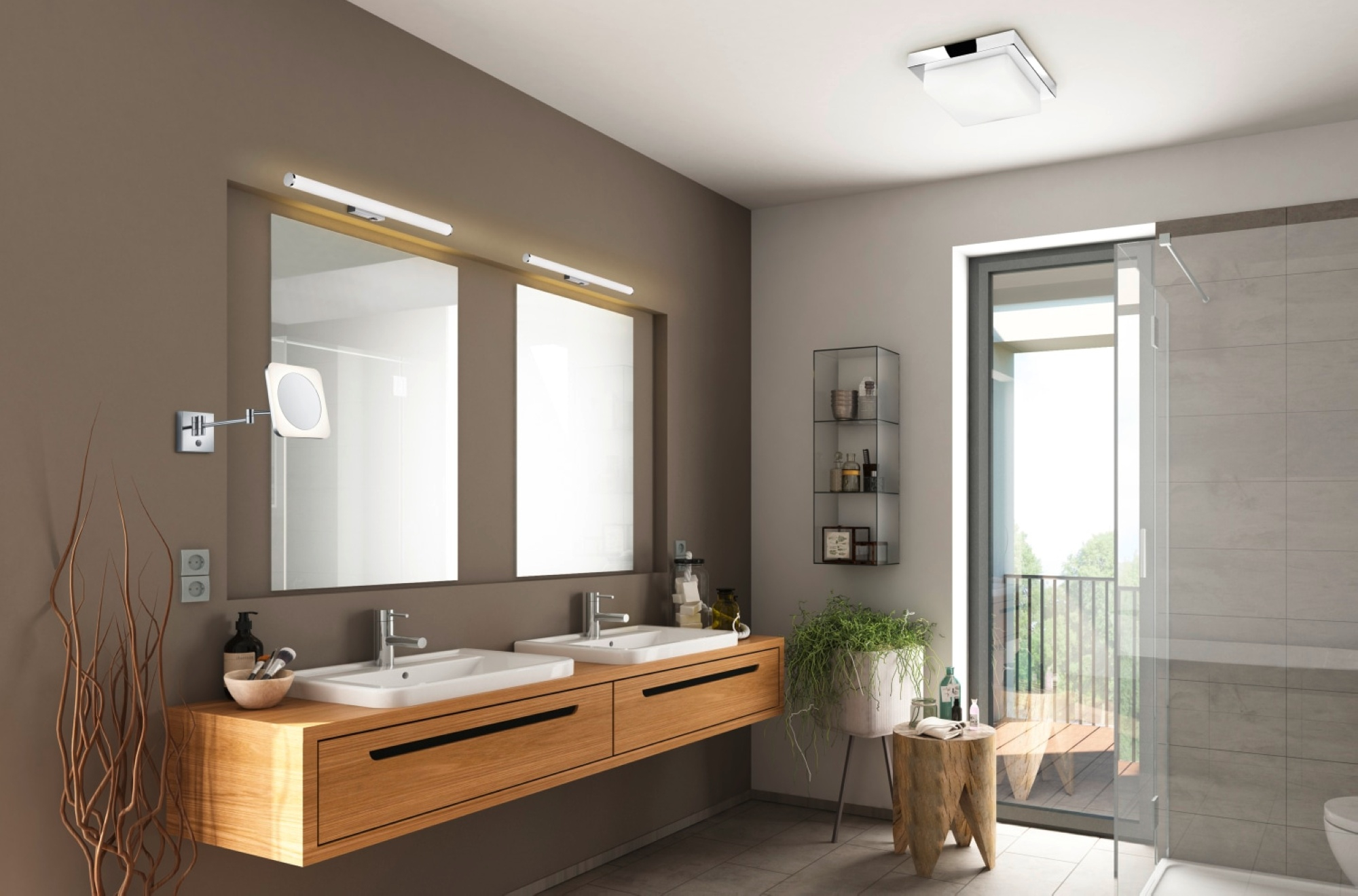 Mattimo H2O LED væglampe, 60 krom - Trio Lighting (6643101263) ‒ WATTOO.DK