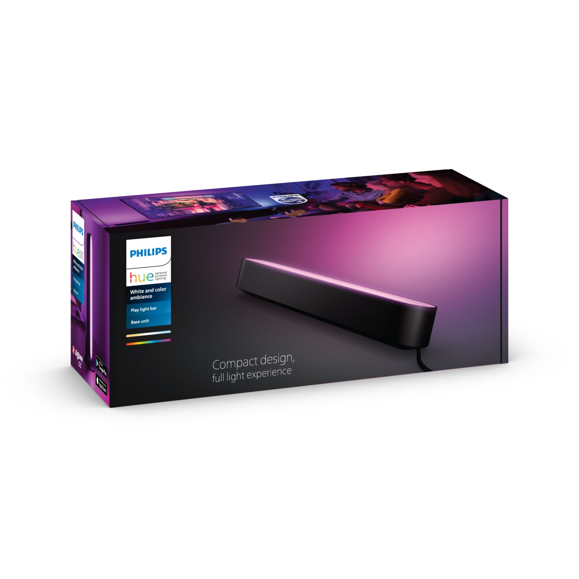 Philips Hue Play lightbar, Color & White Ambiance, single pack ‒ WATTOO.DK