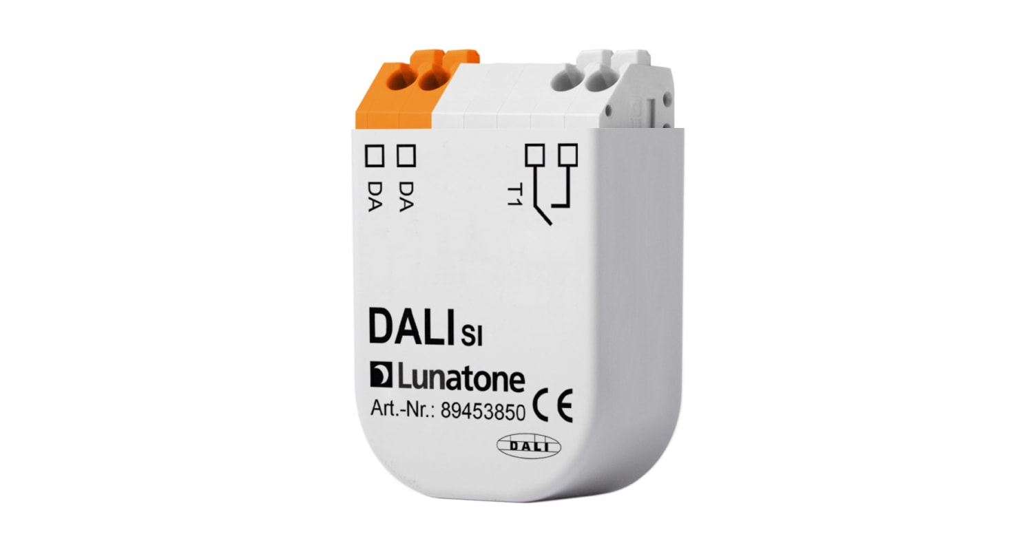 DALI input modul, styret af sluttefunktion fra PIR - Lunatone ‒ WATTOO.DK