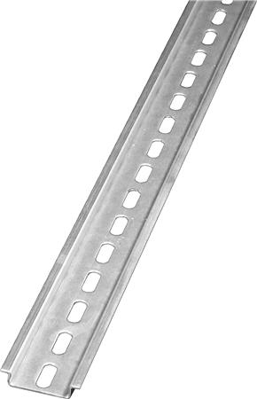 DIN-skinne, 7,5mm høj, 6,3x18mm hul (5401003952) billigt ‒ WATTOO.DK