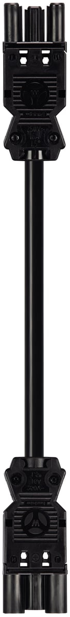 GST18I3 Kabel, han/hun, HF CPR: B2ca s1 d1 a1, 1,5mm2, sort, L=6M ...