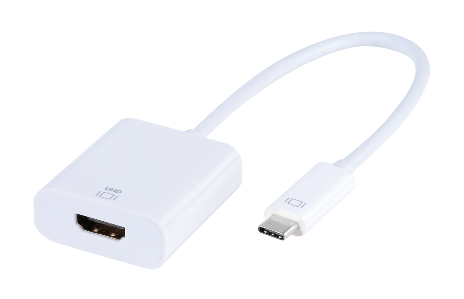 VIVANCO USB Type-C til HDMI adapter, hvid (0999452536) billigt ‒ WATTOO.DK
