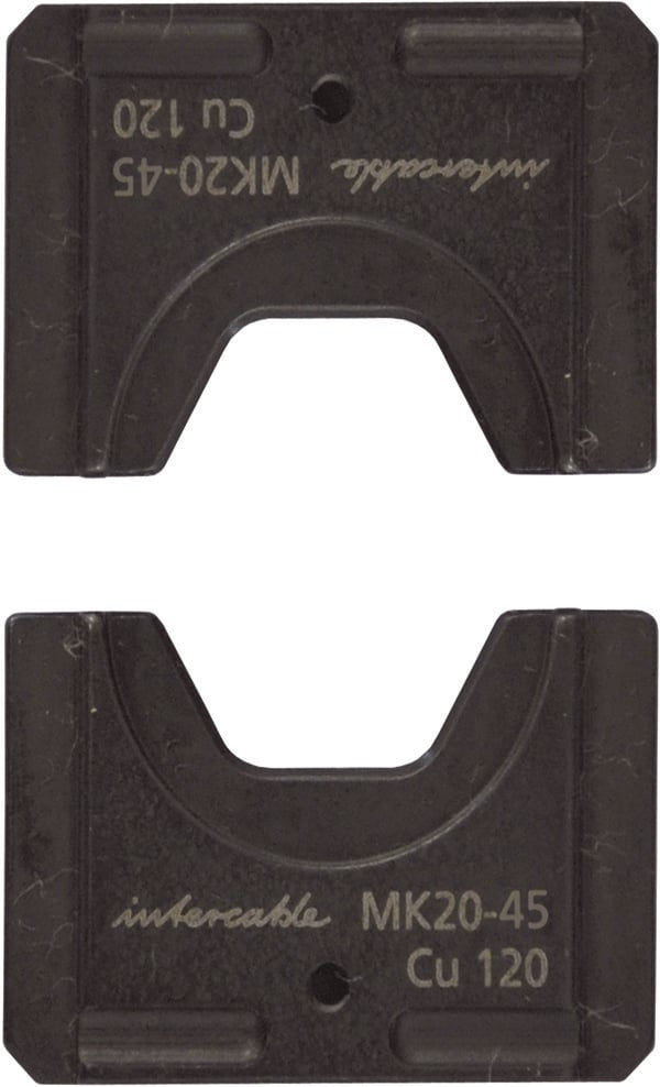 Presbakke 6-kant pres for 10mm2 kobber, til serie 45 værktøj DIN 48083 ...
