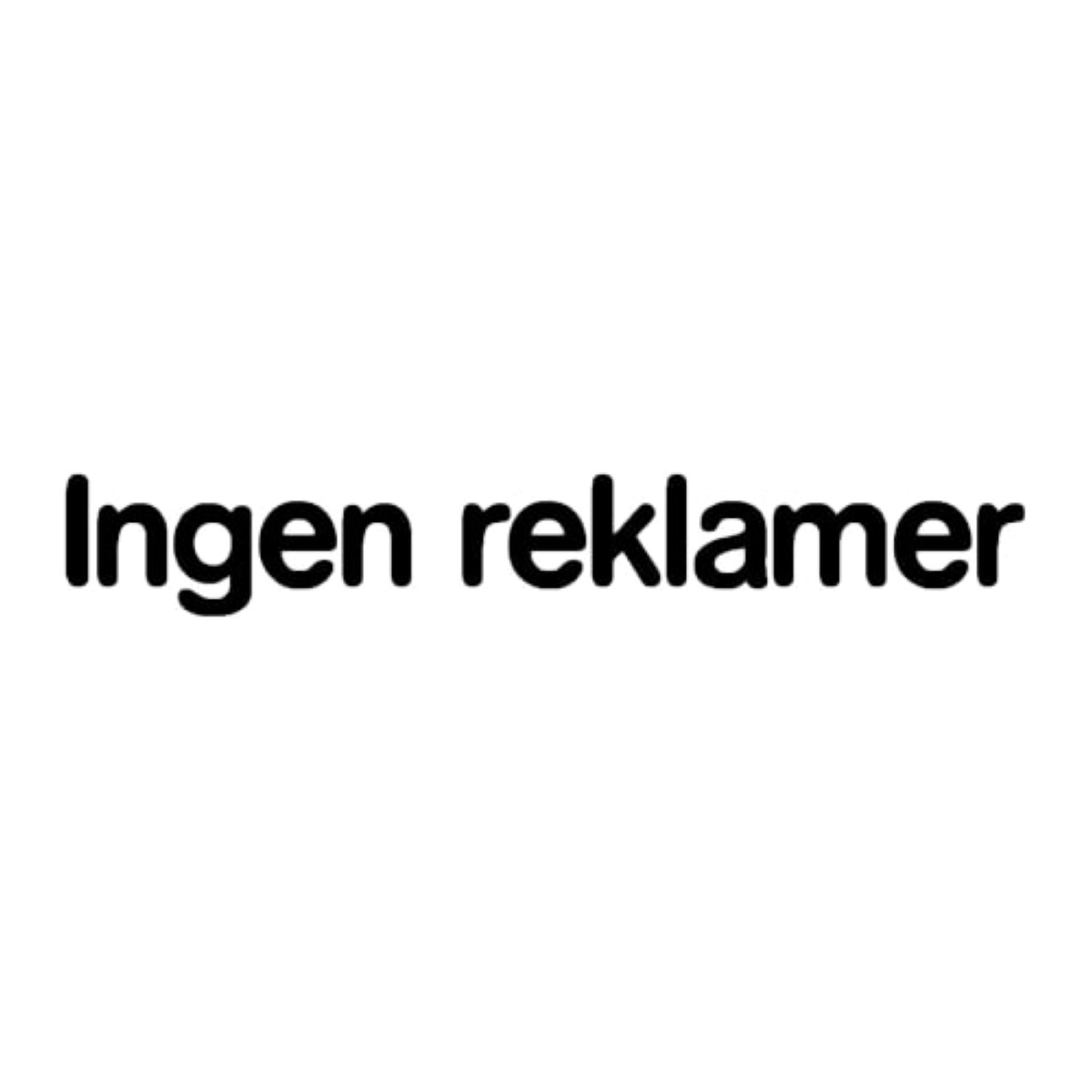 Skilt, 80 x 20 mm, INGEN REKLAMER (6699000363) billigt ‒ WATTOO.DK