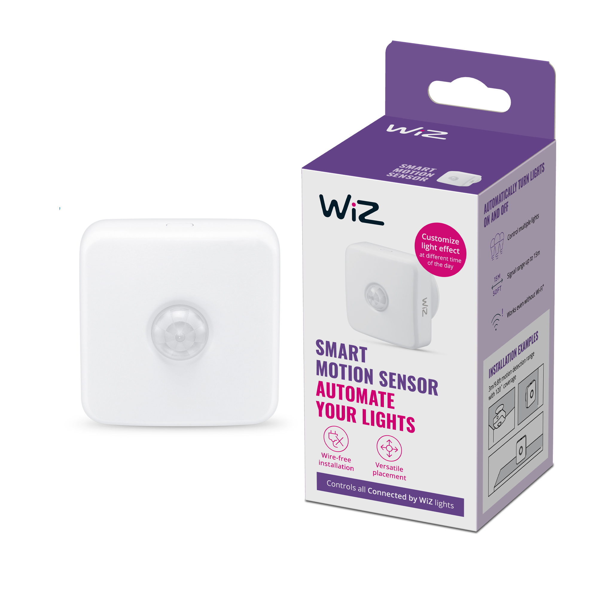 WiZ bevægelsessensor, WiFi/Matter (9900900079) billigt ‒ WATTOO.DK