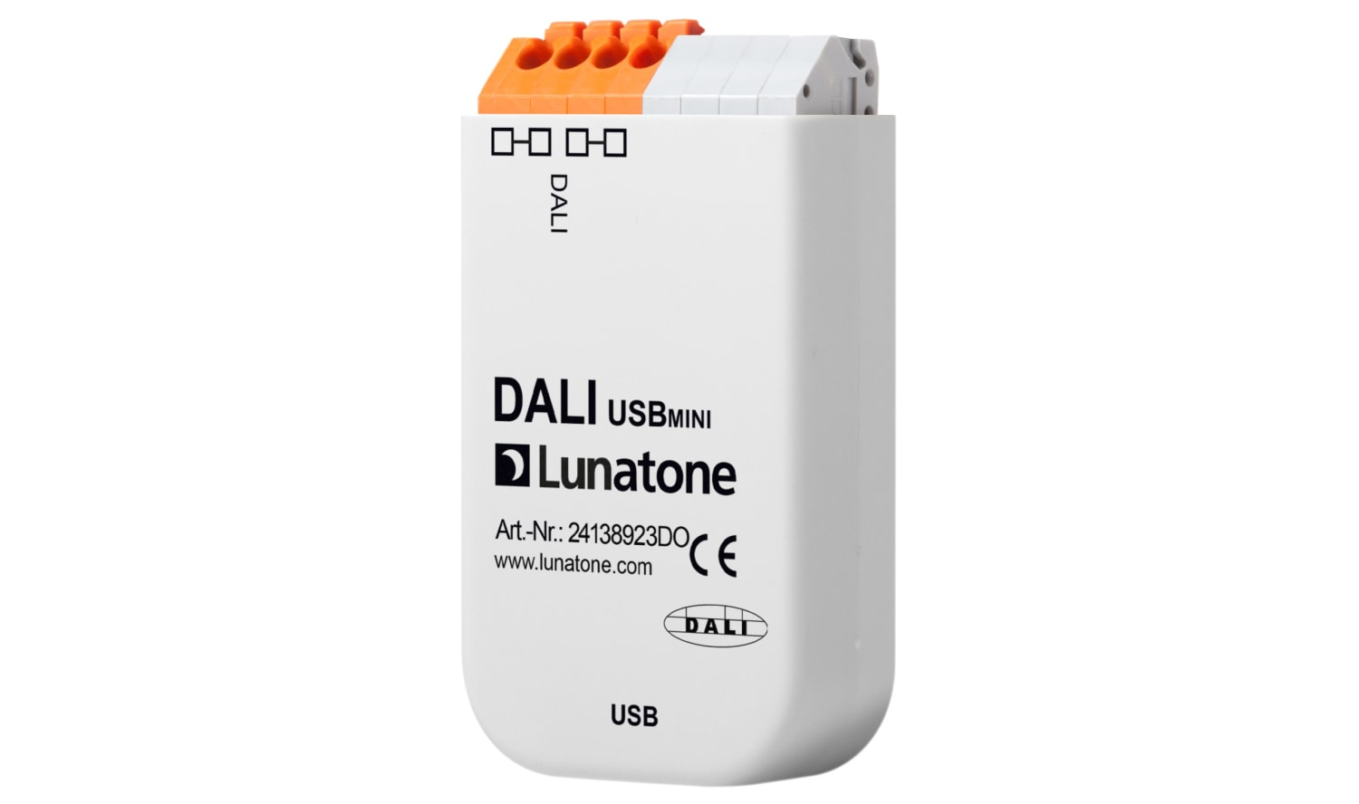 Dali USB mini interface til Dali cockpit software - Lunatone ‒ WATTOO.DK