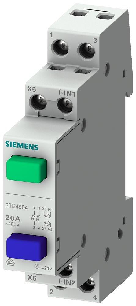 Trykkontakt Siemens, 1NO/1NC, 20A, gul (2619000347) billigt ‒ WATTOO.DK