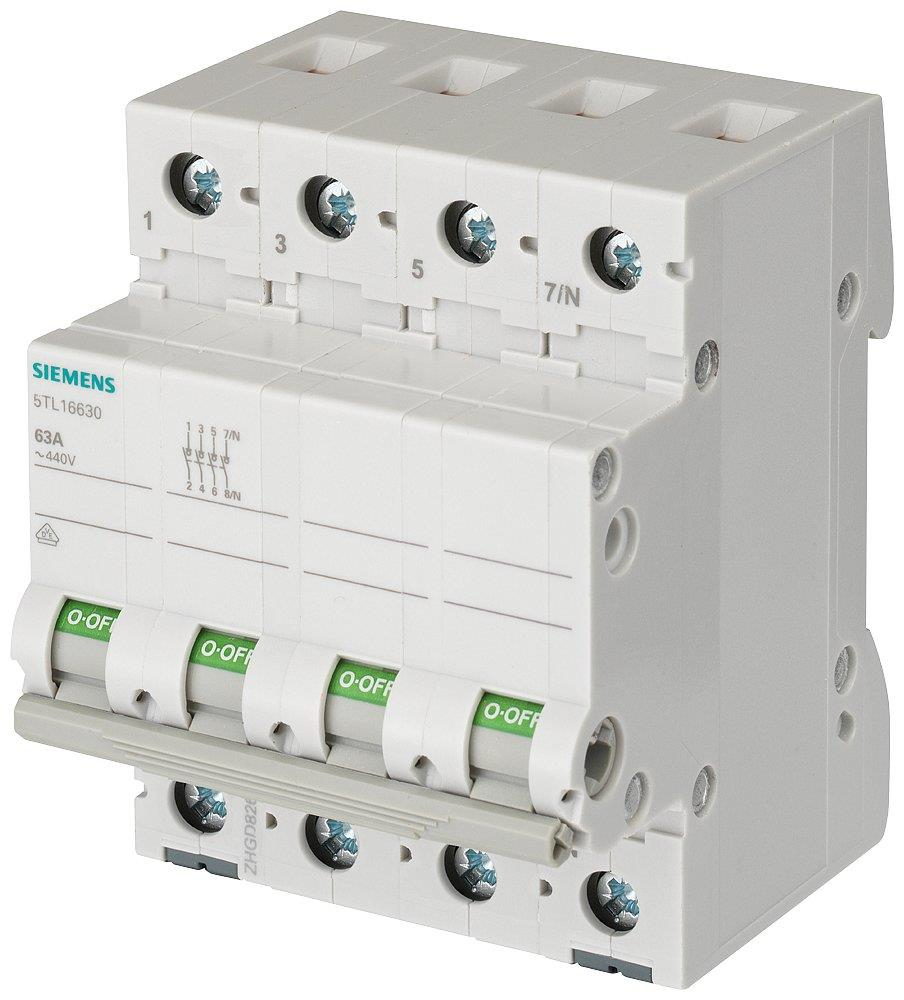 Afbryder 5TL1, 100A, 3PN - Siemens (4001869469058) billigt ‒ WATTOO.DK