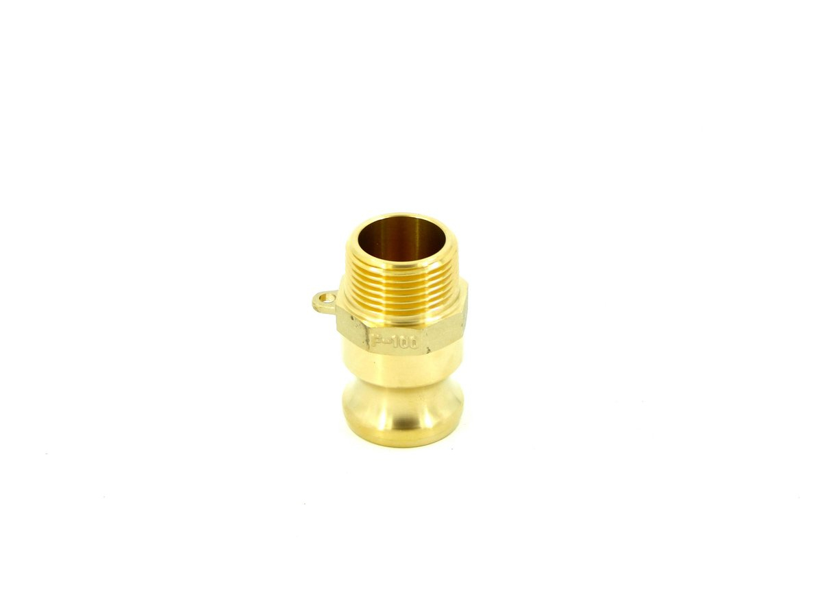 CAMLOCK kobling Type F, messing, 3" udvendigt gevind, han ‒ WATTOO.DK