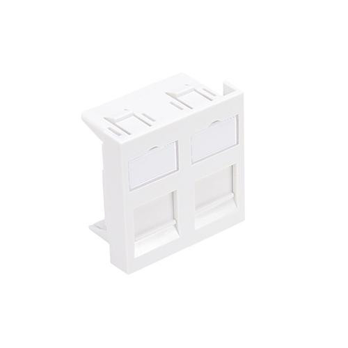 Dataudtag Plan Mosaic, til 2 x Leviton Keystone konnektorer, hvid ...