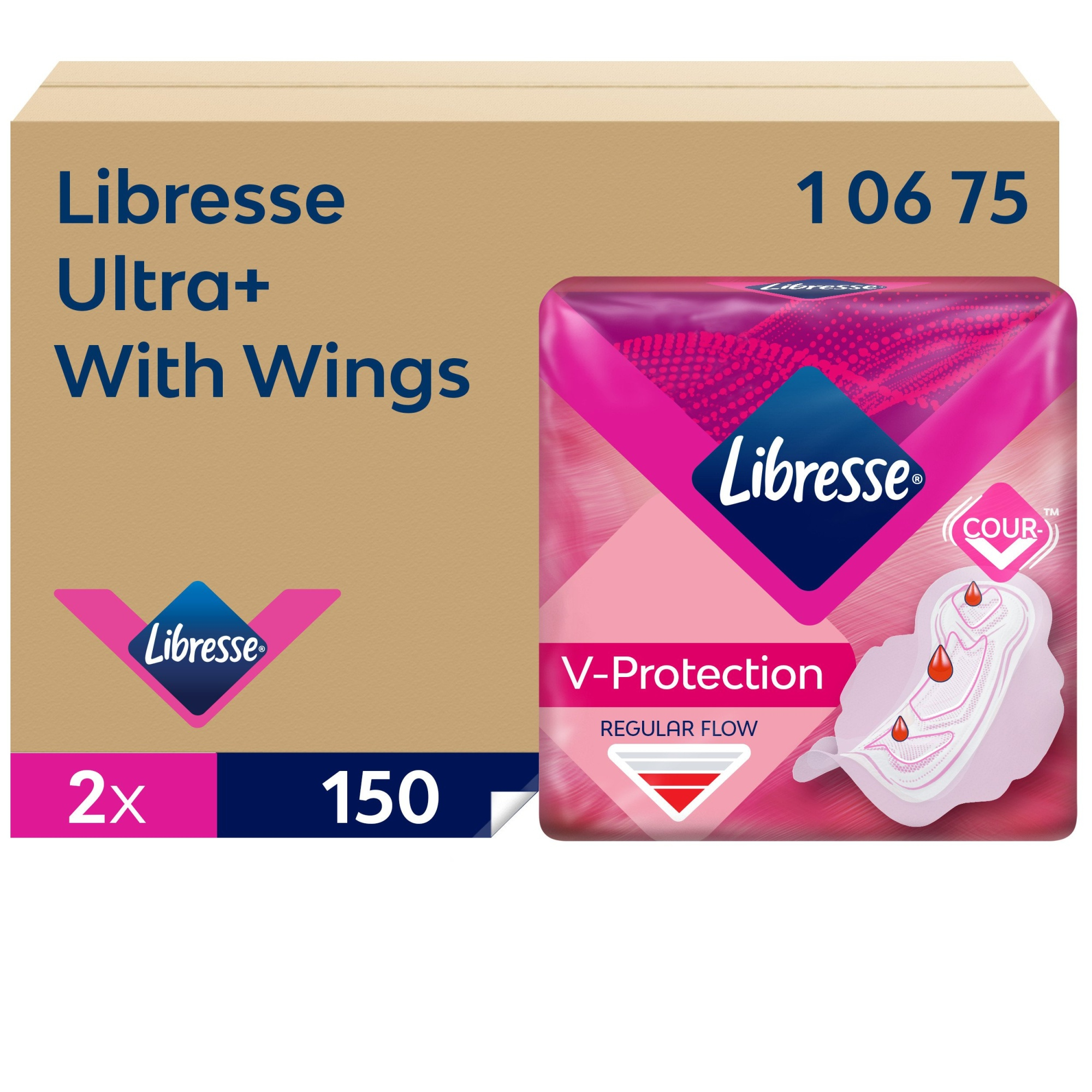 Libresse Ultra+ Wing bind, 2 x 150 stk (3311659176) billigt ‒ WATTOO.DK