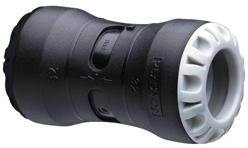 Samlemuffe, 50 mm, PP, PN16 - Plasson (072900050-1) billigt ‒ WATTOO.DK