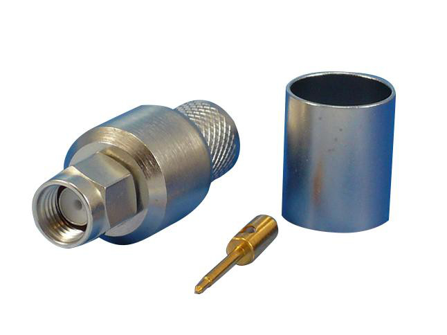 SMA han crimp/solder konnektor, Jyebao SMA3100-L400 (7813208908 ...