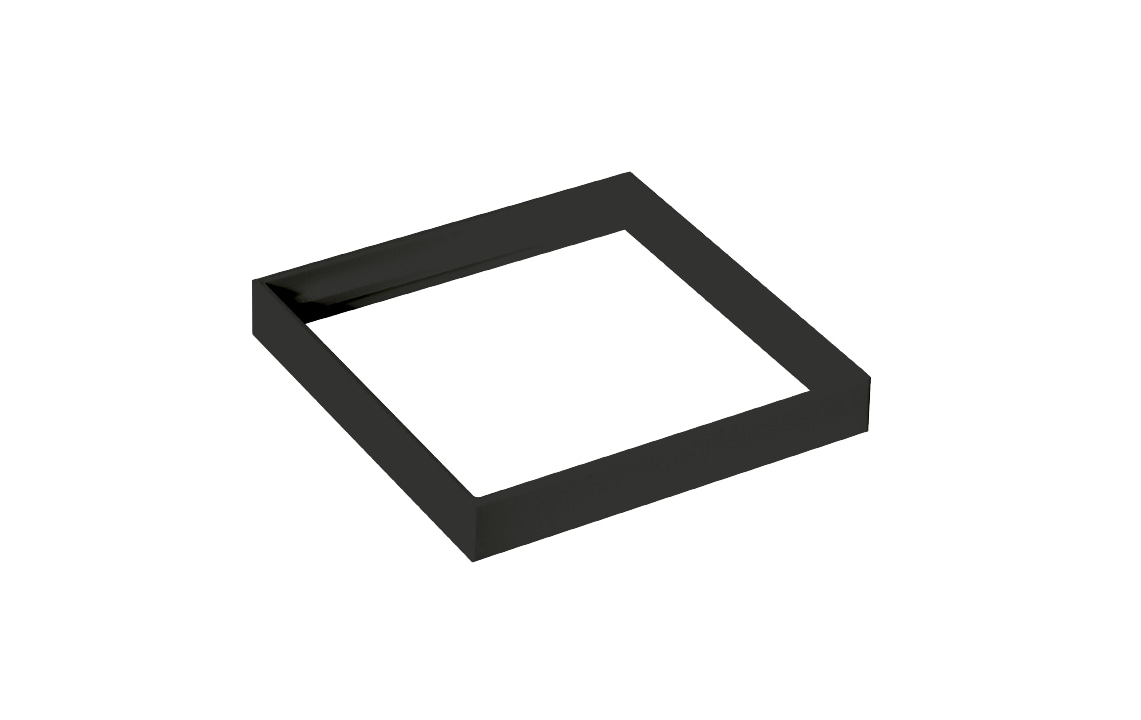 Soft square spacer aluminium, sort (6242032678) billigt online ‒ WATTOO.DK