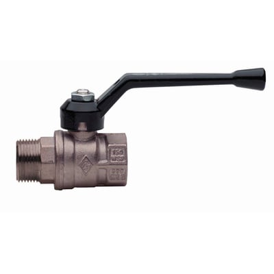 Bonomi 1.1/2" TEA kuglehane med standardgreb, muffe/nippel ‒ WATTOO.DK