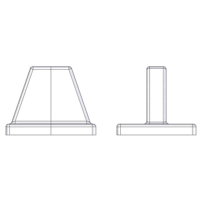 Roset til Stelrad radiator fod (T1650 og T1651) (323492690) ‒ WATTOO.DK