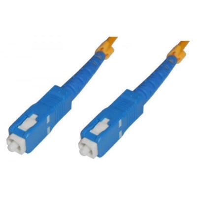 Fiber patch cable, SC/PC-SC/PC, OS2 singlemode, simplex, LSZH, yellow ...