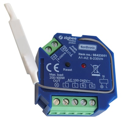 Zigbee relæ, Box Relay - Nordtronic (9909001118) billigt online ‒ WATTOO.DK