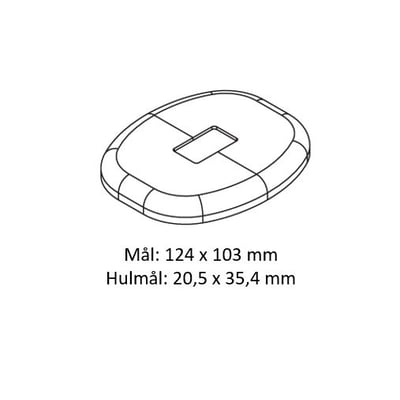 Stor roset til panelradiator- og LK ben (323492829) billigt online ...