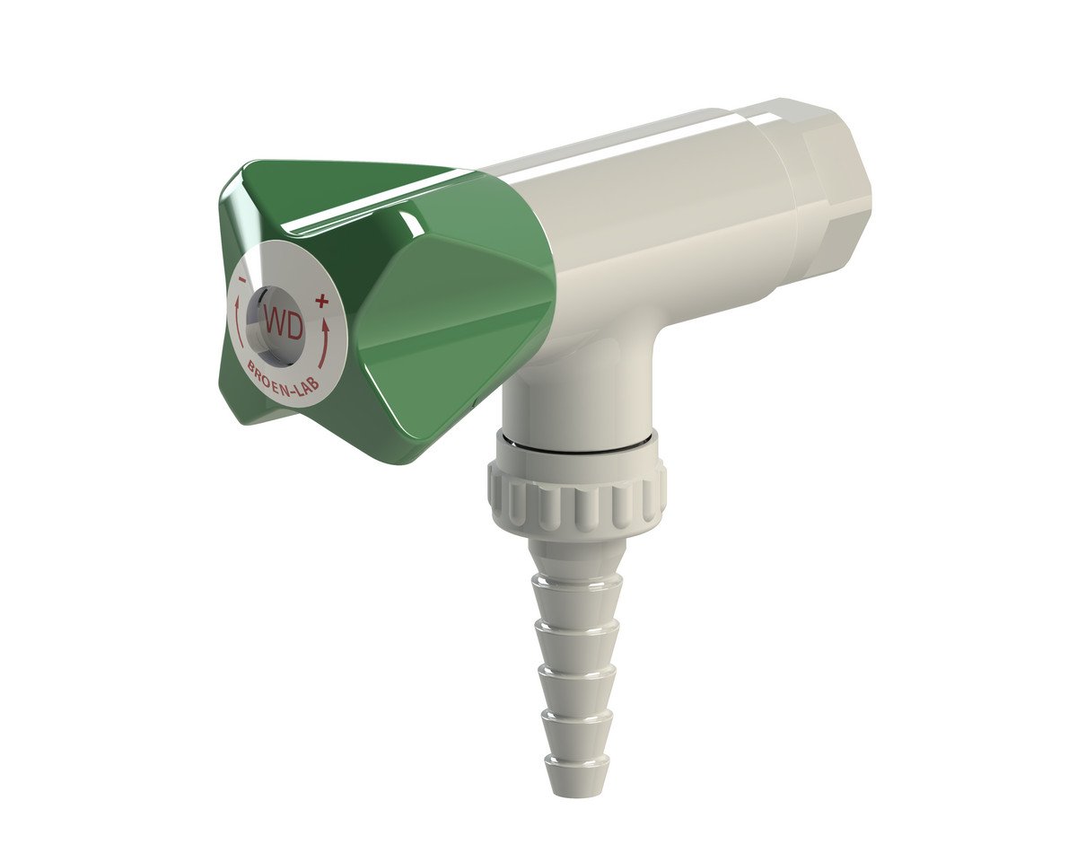 BROEN-LAB Envejs aftapperventil, WPC 3/8" NPT, Vægmonteret ‒ WATTOO.DK