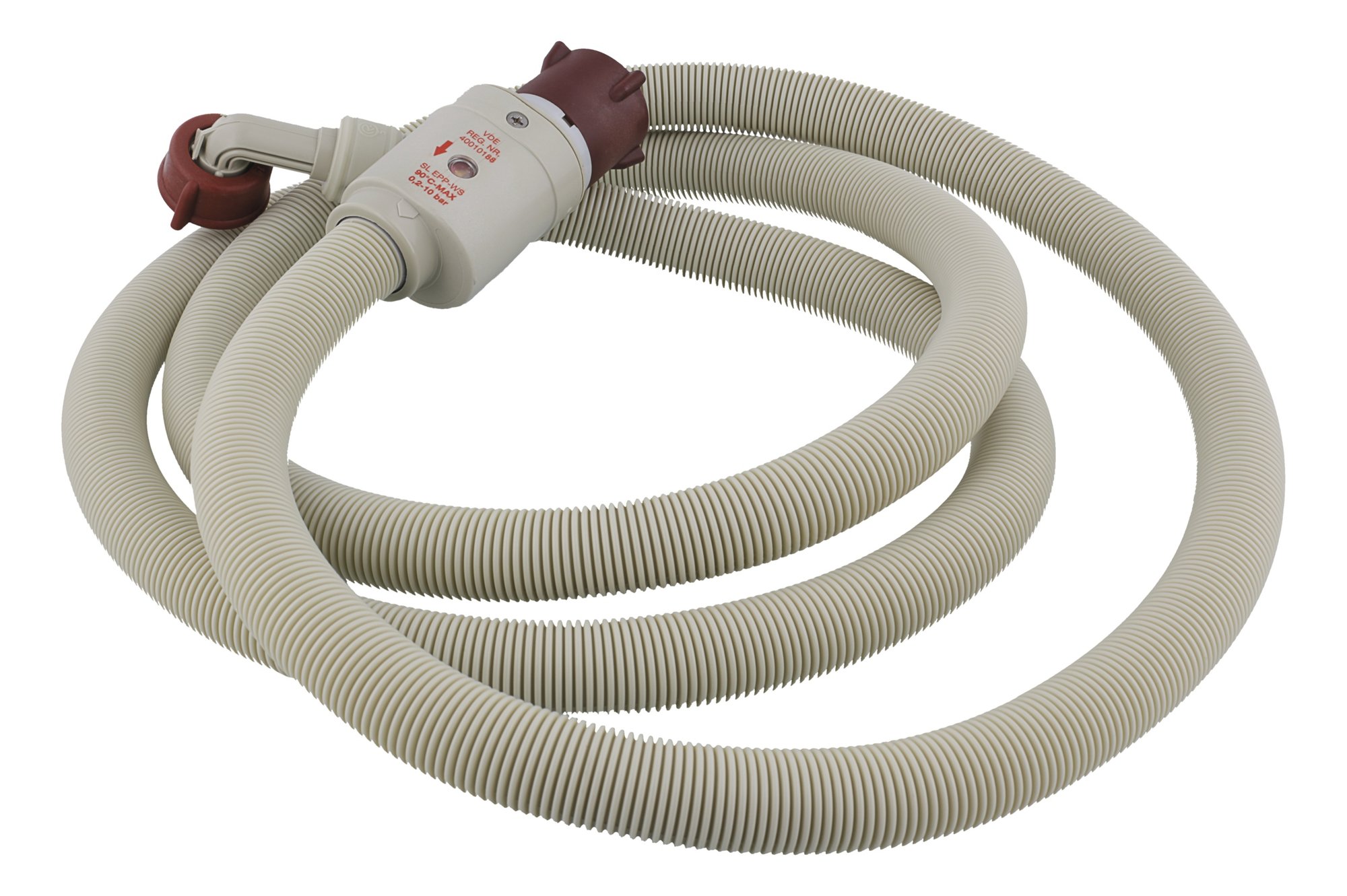 Slange med vand stop-system med koblinger og mesh-filter. Den eksterne ...