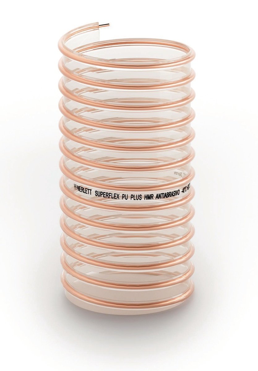 SUPERFLEX PU PLUS HMR Klar PU slange med stålspiral rulle a 20 meter Ø ...