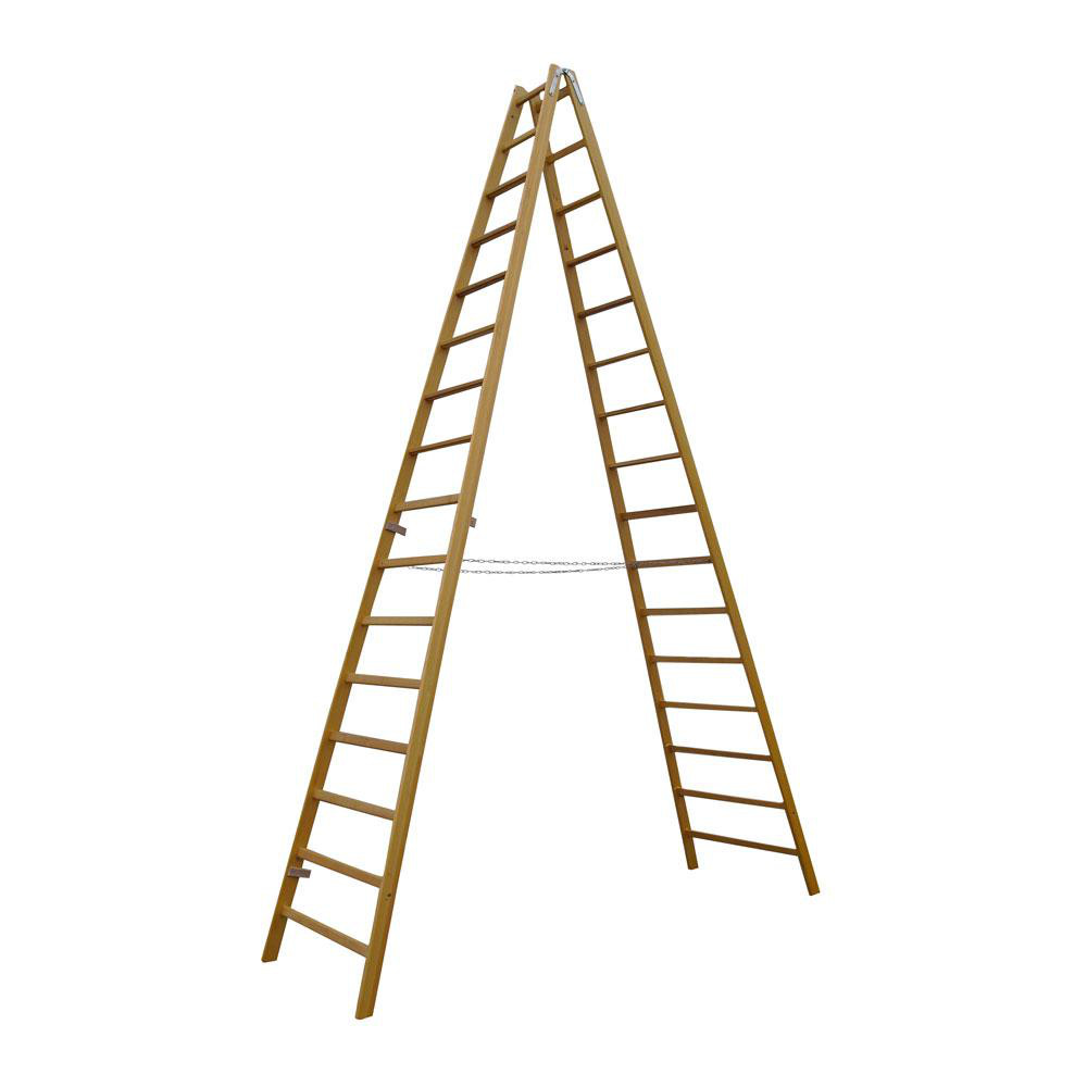 Wienerstige Træ Proff 3,87m 2x14 trin (881170594) billigt online ...