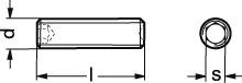 M2.5X6 sort pinolskrue, ISO 4029 (2978025006) billigt online ‒ WATTOO.DK