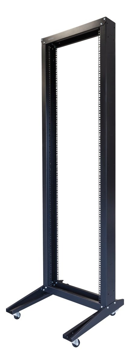 DELTACO 19” rackskab, 12U, 540x450mm, gulvrack/vægrack, glasdør ‒ WATTOO.DK