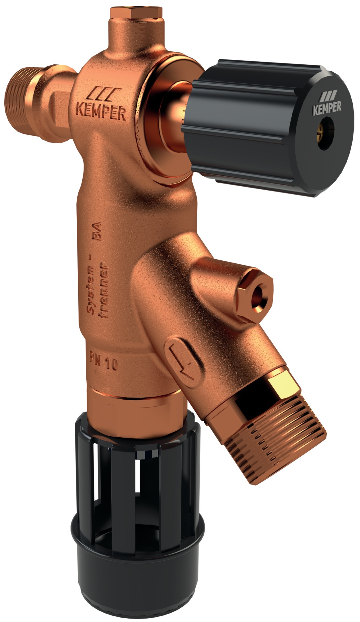 Kemper BA tilbagestrømningssikringsventil 34" FK-4 PN10 rødgods ‒ WATTOO.DK