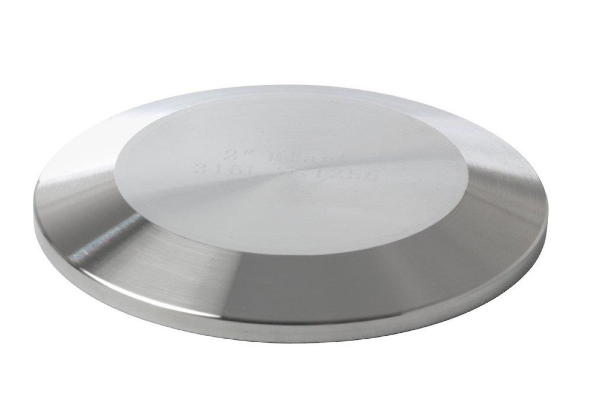 Levnedsmiddelclamp blindskive syrefast satin, K mål 34mm (721050) ‒ WATTOO.DK