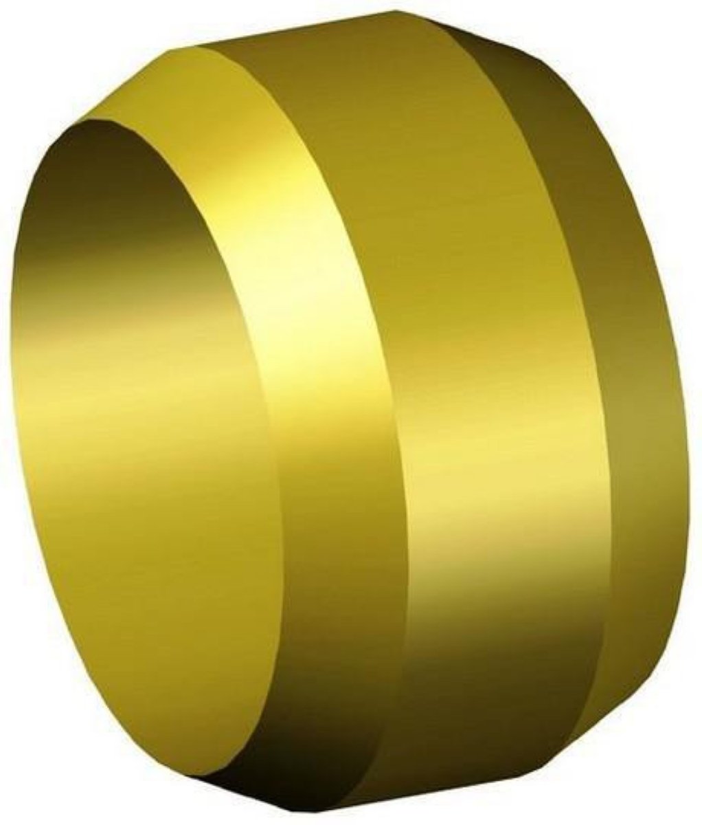 Klemring 8 mm X 1/4 messing (368549107) billigt online ‒ WATTOO.DK