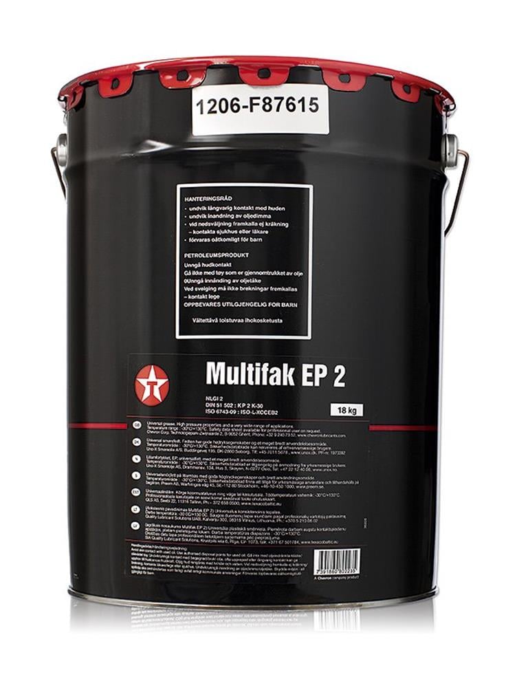 Lithiumfedt Multifak EP 2 18kg (7391860802235) billigt online ‒ WATTOO.DK